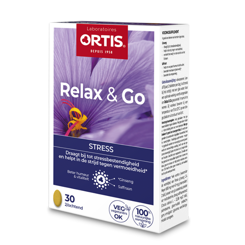Ortis Relax & Go - 30 tabl. – De Kruidenmozaiek
